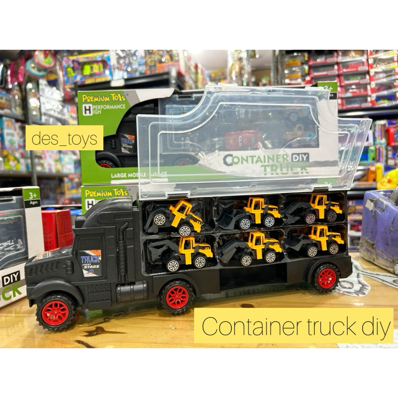 Jual MAINAN AMERICAN FREIGHTLINER TRUCK/TRUCK CONTAINER ANGKUT 6 MOBIL ...