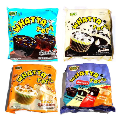 Jual Whatta tops Kue Cupcake Instan Impor Filipina Coklat Mangga ...