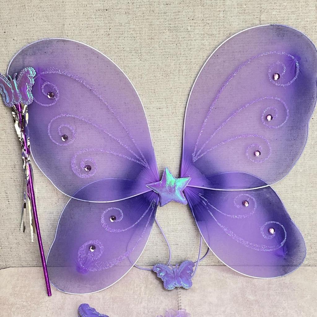 Jual Sayap peri anak | Sayap peri BINTANG set tongkat bando | Butterfly ...