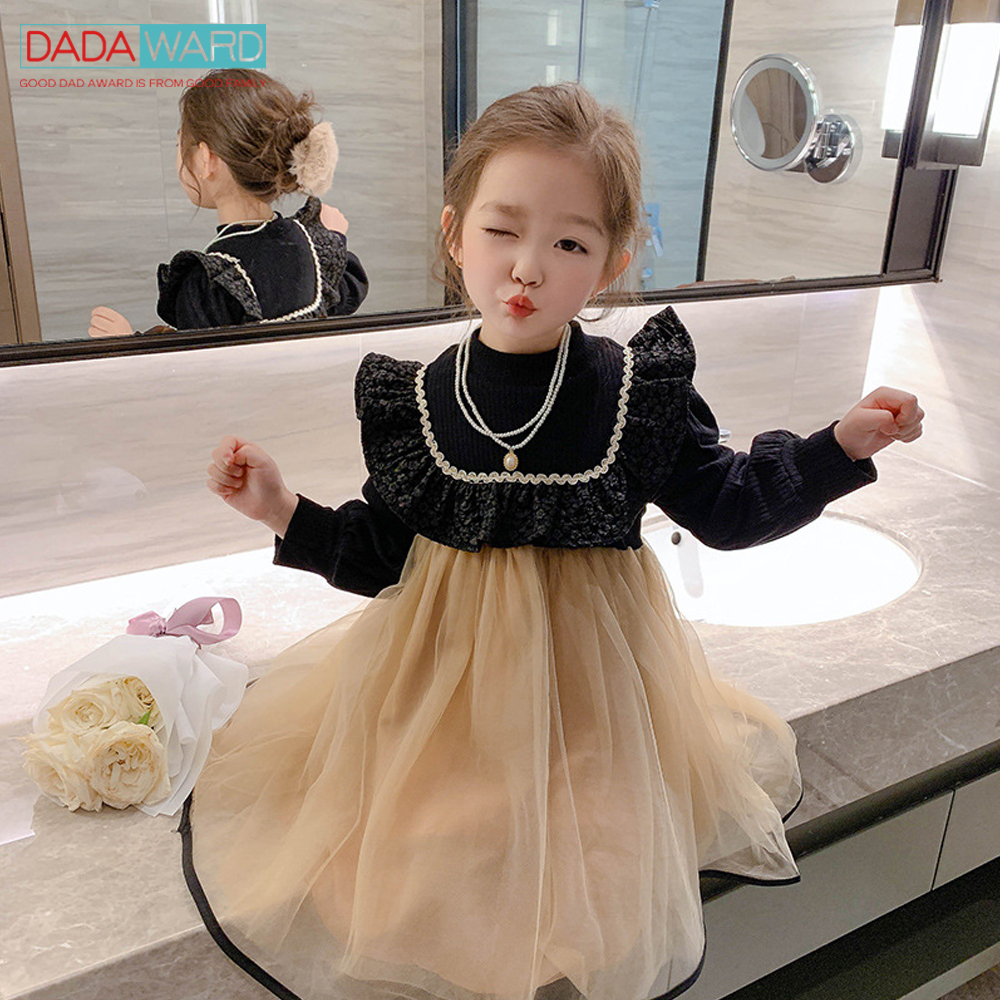 Jual DADAWARD 2-7 Tahun Gaun gadis gaun musim gugur gadis baru rok kasa ...