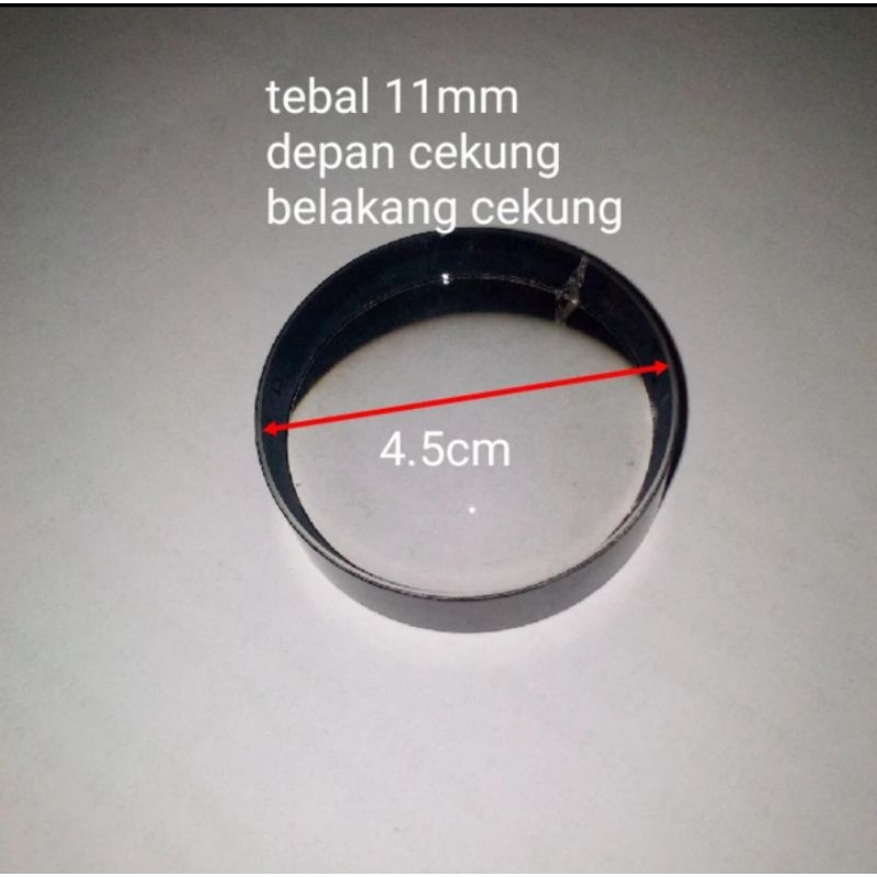 Jual LENSA PROYEKTOR CEKUNG PENGECIL OBJEK TEBAL 11MM DIAMETER 4.5CM ...