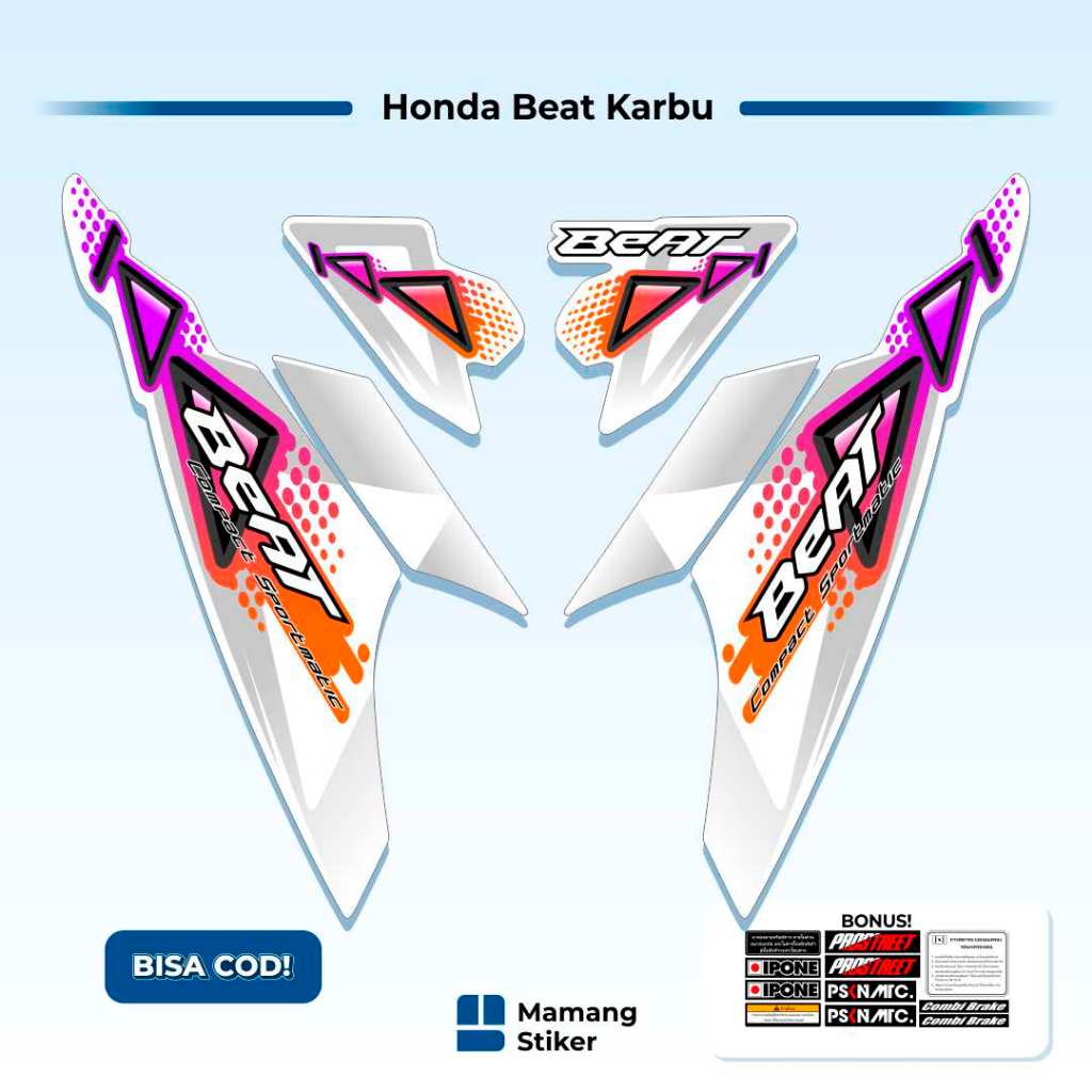 Jual Striping Beat Karbu 110 Variasi (14) 2008 2009 2010 2011 2012 ...