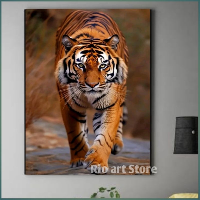 Jual Hiasan dinding poster harimau untuk walldekor atau dekorasi ...