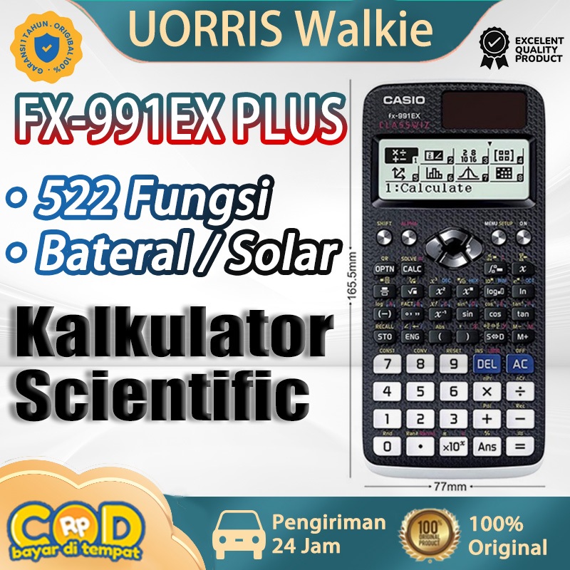 Jual Kalkulator Scientific Casio FX 991EX/FX 991ES PLUS Kalkulator ...