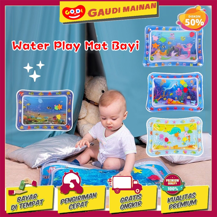 Jual Gaudi Matras Air Bayi Mainan Water Play Mat Playmat Tikar Bermain ...