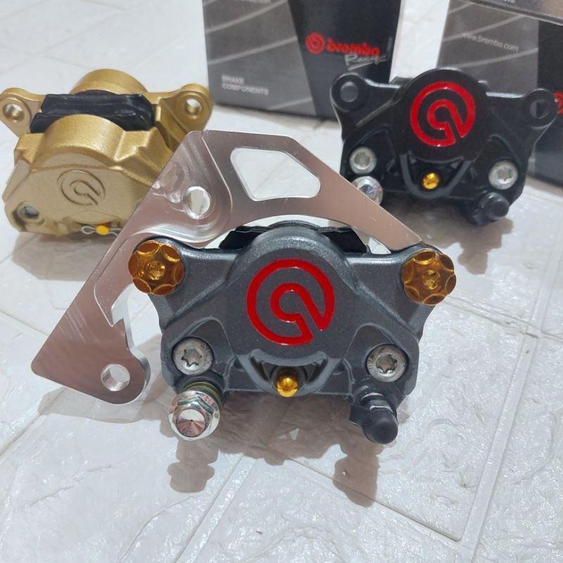 Jual KALIPER 2 PISTON BIG LOGO SET BREKET DEPAN YAMAHA NMAX OLD NMAX 155 OLD KALIPER 2p BIG LOGO ...