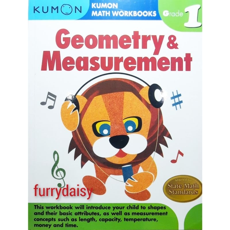 Jual Kumon Math Workbooks: Geometry & Measurement Grade 1 | Shopee ...