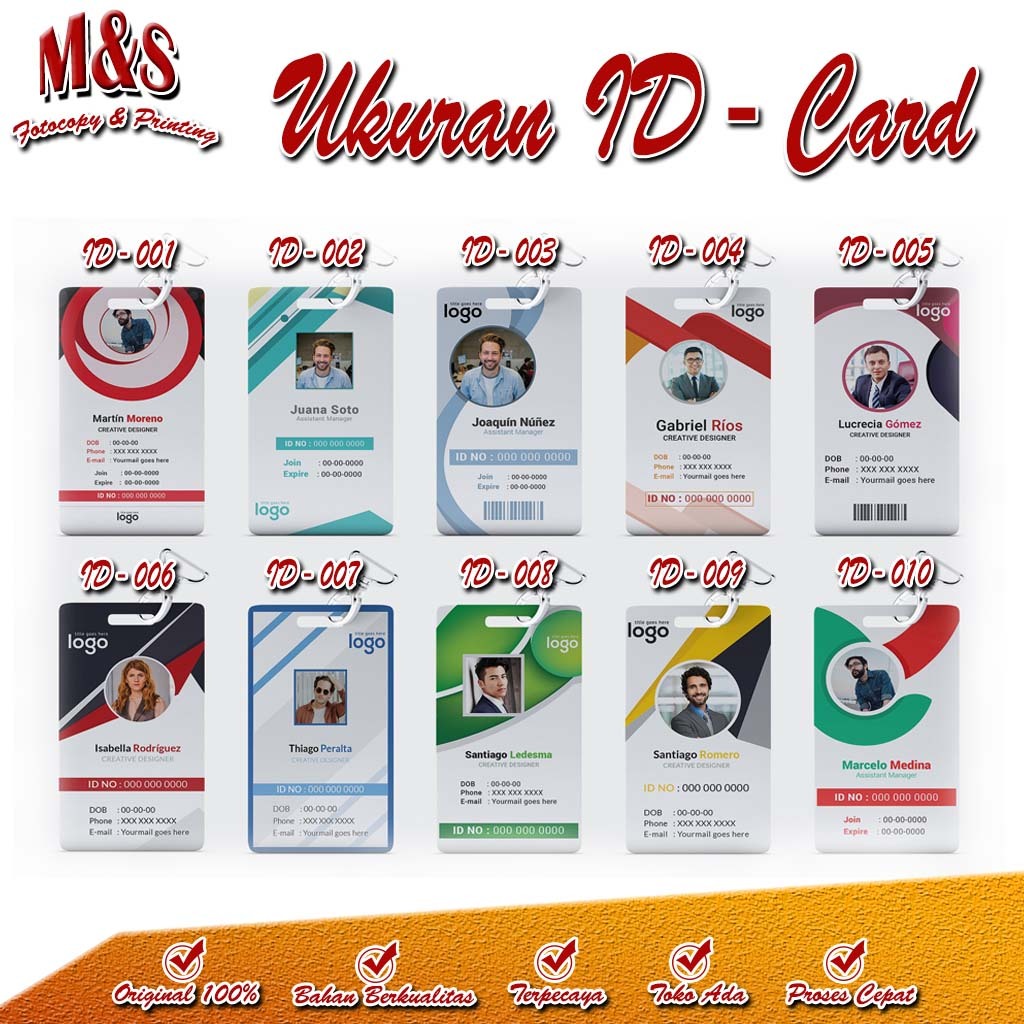 Jual 1 hari jadi, buat ID Card Termurah bisa CETAK BISA SATUAN | Shopee ...