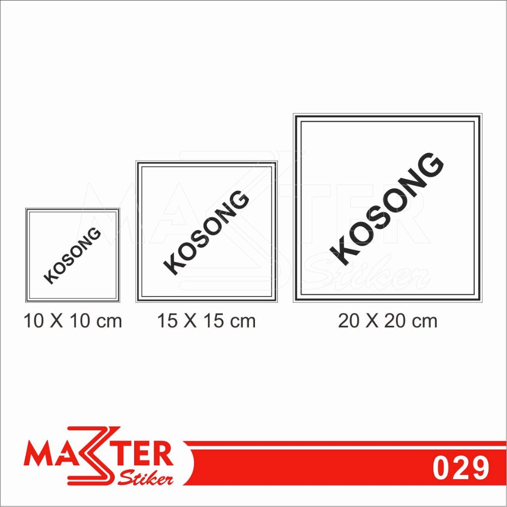 Jual 029 - Stiker Label Kosong, Simbol Limbah B3, Sticker Vinyl, Tahan ...