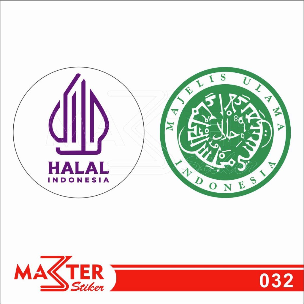 Jual 032 - Stiker Halal, Logo Halal MUI, Sticker Vinyl, Premium, Tahan Air, Termurah, dan Bisa ...