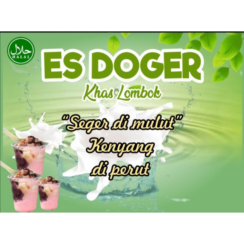 Jual Cetak Spanduk Es Doger Custom Murah Cepat Gratis Biaya desain ...