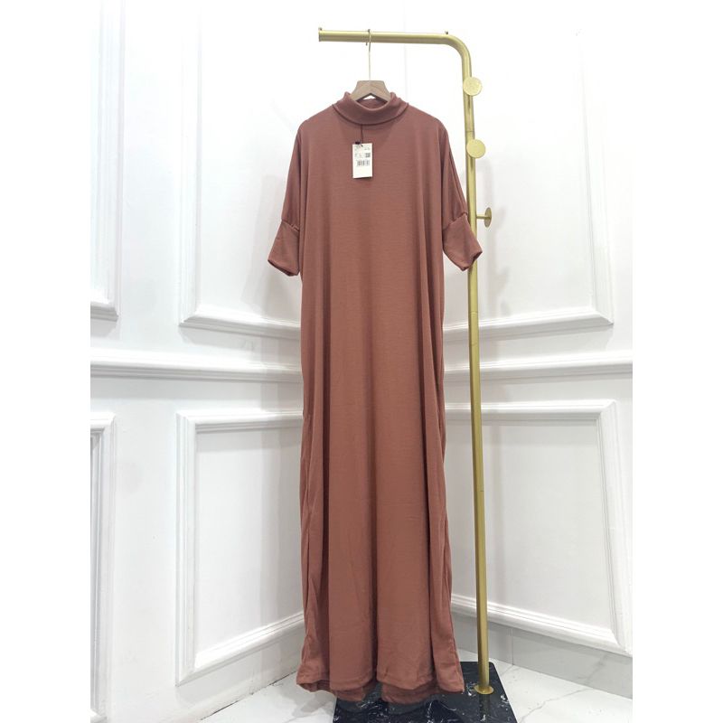 Jual GAMIS BATWING KNIT RIB PREMIUM / GAMIS KALONG KNIT / GAMIS KNIT ...