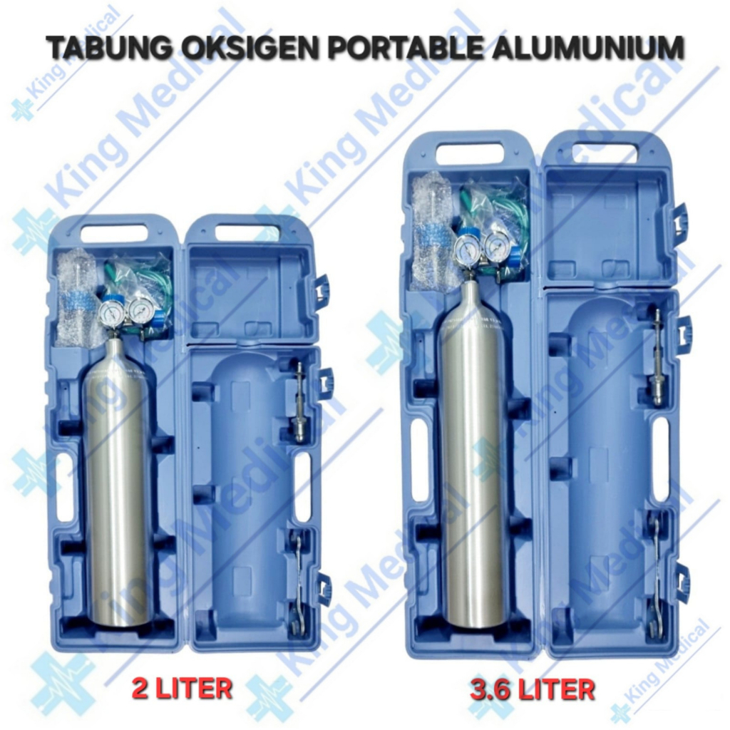 Jual Tabung Oksigen Alumunium Portable Travelling 2 L (Liter) | Shopee Indonesia
