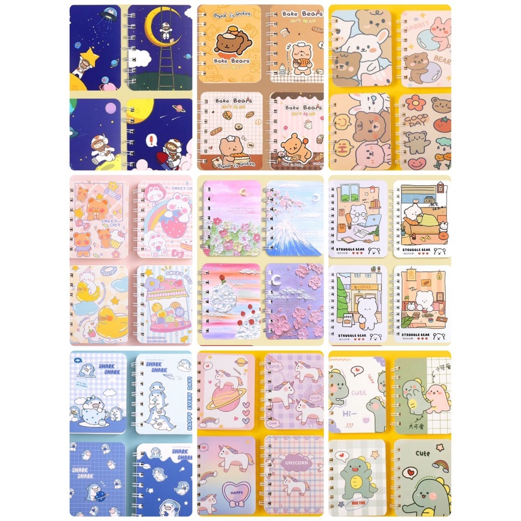 Jual NG Notebook Mini A7 Buku Kecil Catatan Scrapbook Mini Buku Notes ...