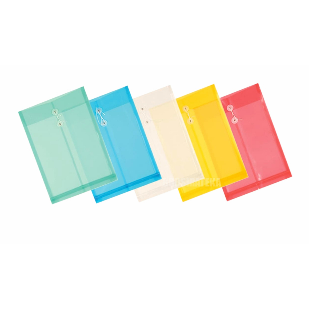 Jual TEMPAT FILE, CLIP FILE, MAP PLASTIK TALI POLOS 12 PCS 8112 BIG ...