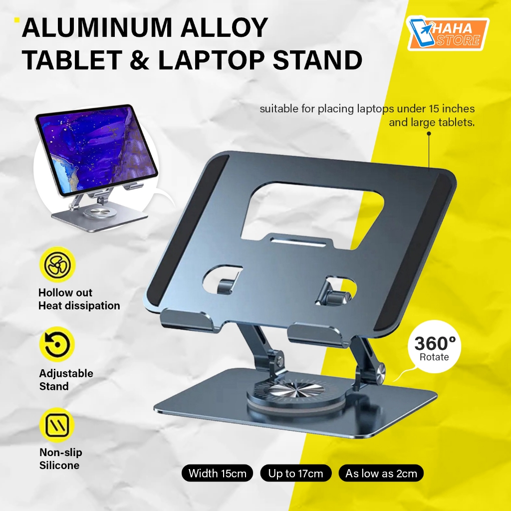Jual Tablet iPad Samsung Stand Holder Metal Aluminium Bracket Standing ...