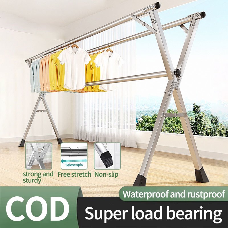 Jual 240cm Jemuran Baju Lipat Stainless Steel Portable/Jemuran Hanger ...