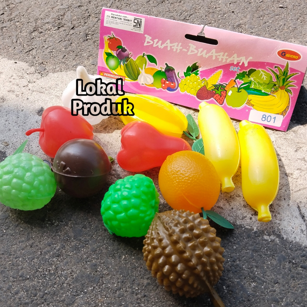 Jual Mainan Buah Set Lengkap Anak Perempuan Murah 801 Isi 11Pcs Buah ...