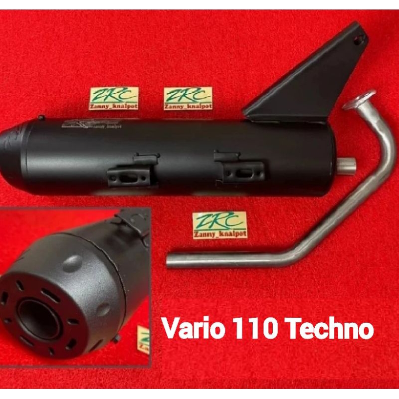 Jual KNALPOT VARIO MUFFLER HITAM / KNALPOT ZRC MUFFLER HITAM VARIO ZRC ...