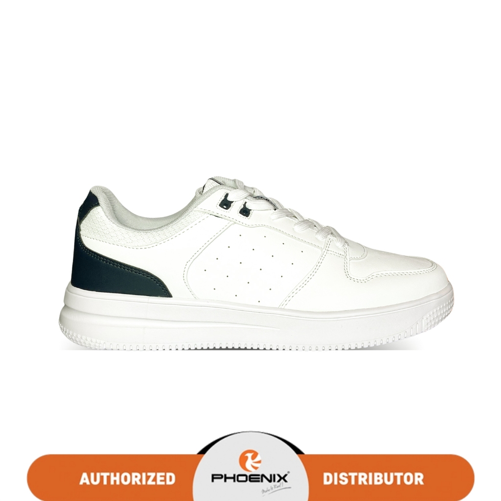 Jual Phoenix Kano Sepatu Sneakers Pria - White/Navy | Shopee Indonesia