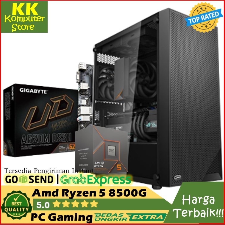 Jual Pc Rakitan Gaming AMD Ryzen 5 8500G - Ram 16Gb ddr5 - Ssd 256Gb | Shopee Indonesia