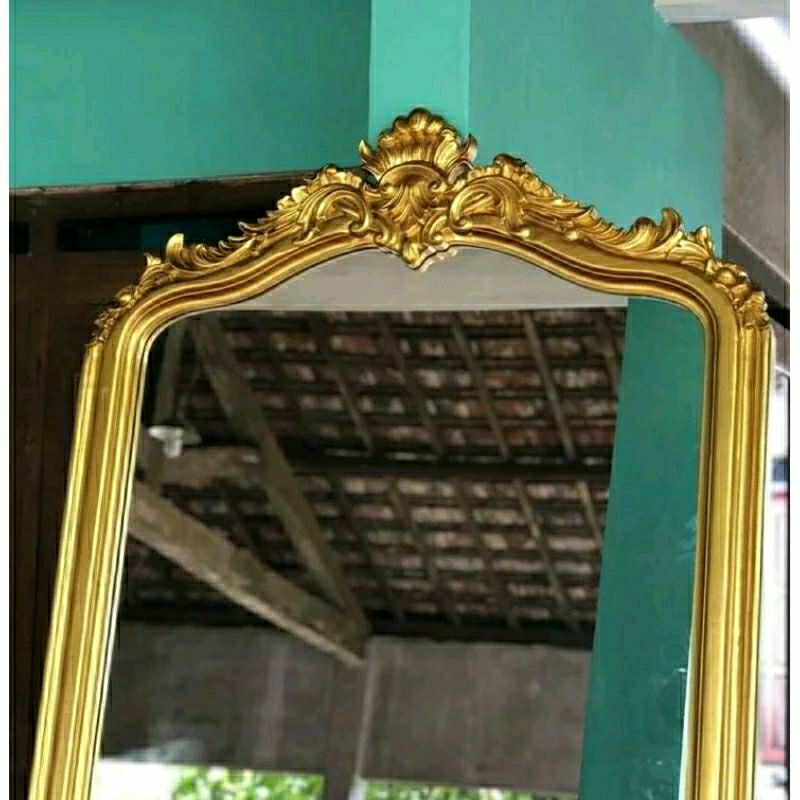 Jual frame cermin figura standing mirror minimalis ukir aesthetic ...