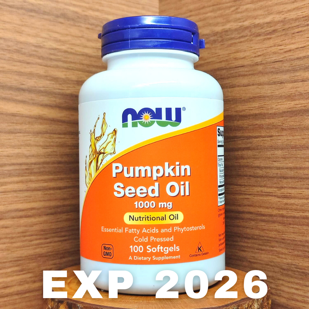 Jual Now Foods Food Pumpkin Seed Oil 1000 mg 100 Softgels Now Pumpkin ...