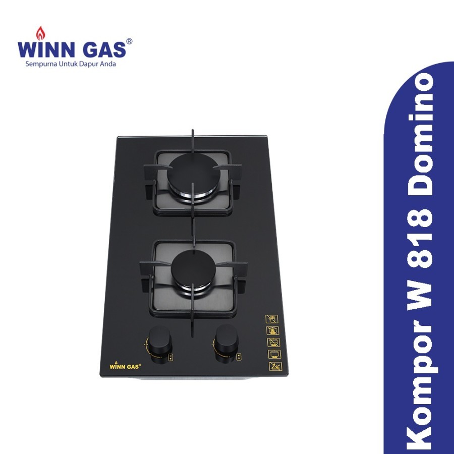 Jual Winn Gas W818 Domino Kompor Tanam 2 Tungku W-818 Executive Stove | Shopee Indonesia