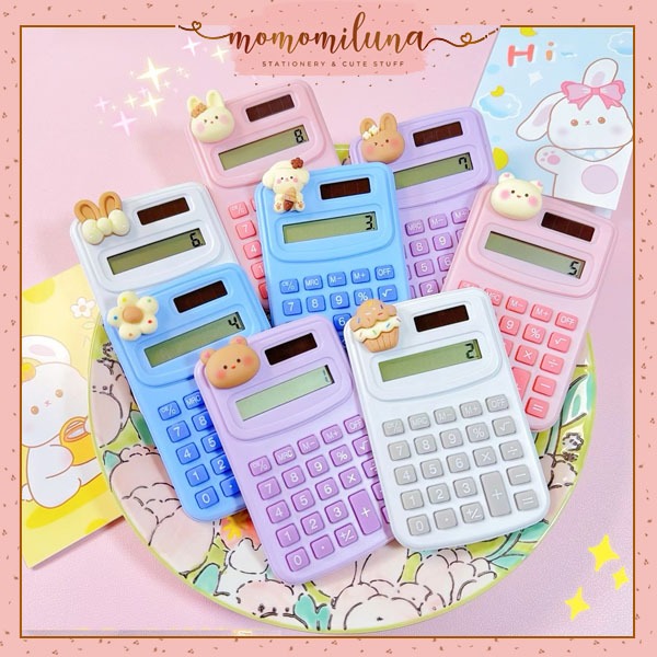 Jual Kalkulator cute color warna minimalis estetik free random sticker ...