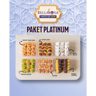 Jual hampers bellarosa paket cookies kue kering cemilan lebaran hari ...