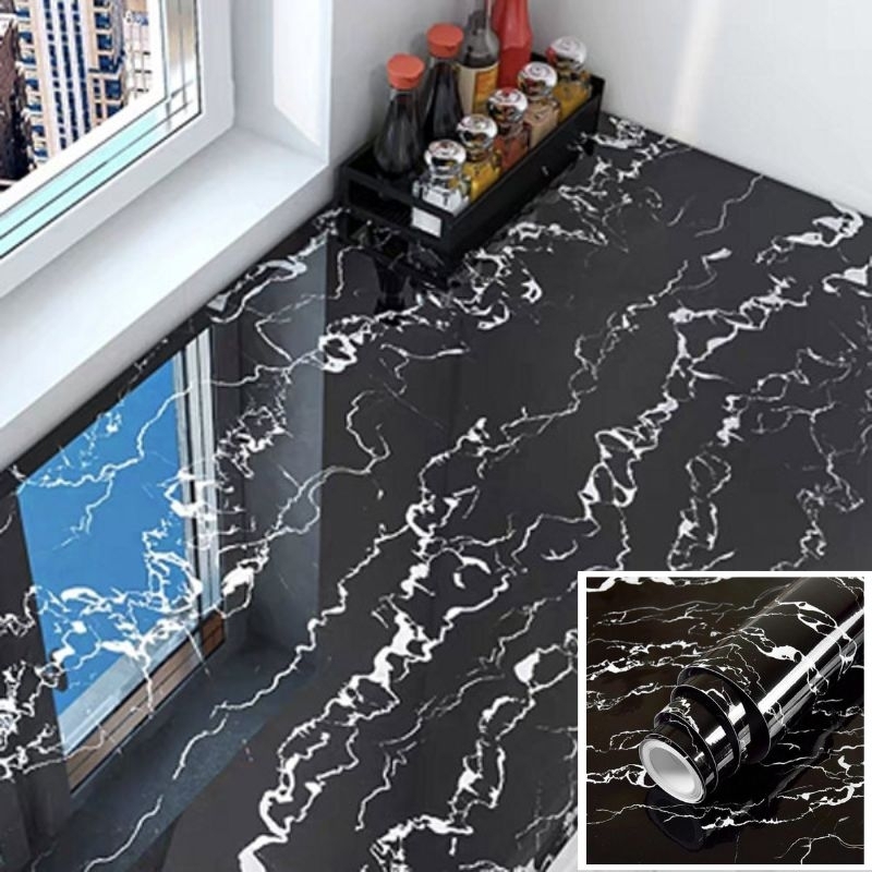 Jual Stiker PVC Motif Marmer PVC Sheet Lebar 60 cm | Shopee Indonesia