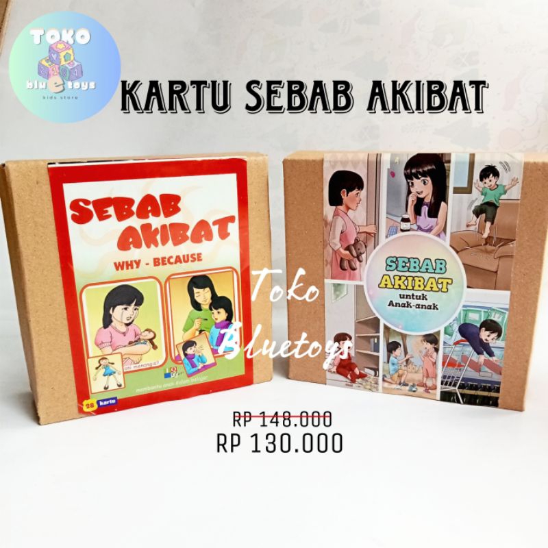 Jual [BLUETOYS] Kartu Sebab Akibat/IQ Development/Kartu Terapi Wicara ...