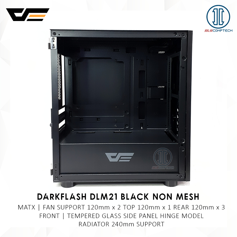 Jual Casing Darkflash DLM21 Black Non Mesh Luxury MATX INCLUDE PACKING ...