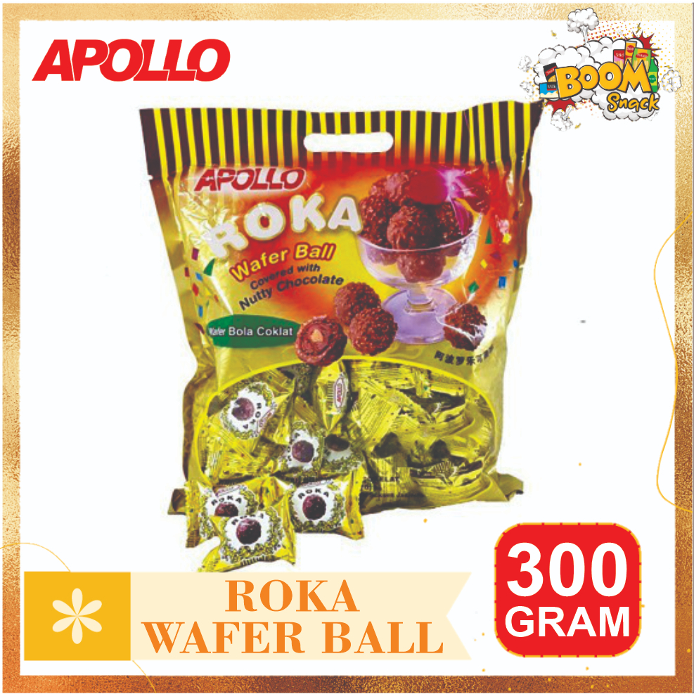 Jual Apollo Roka Wafer Ball kemasan 300 gr | Shopee Indonesia
