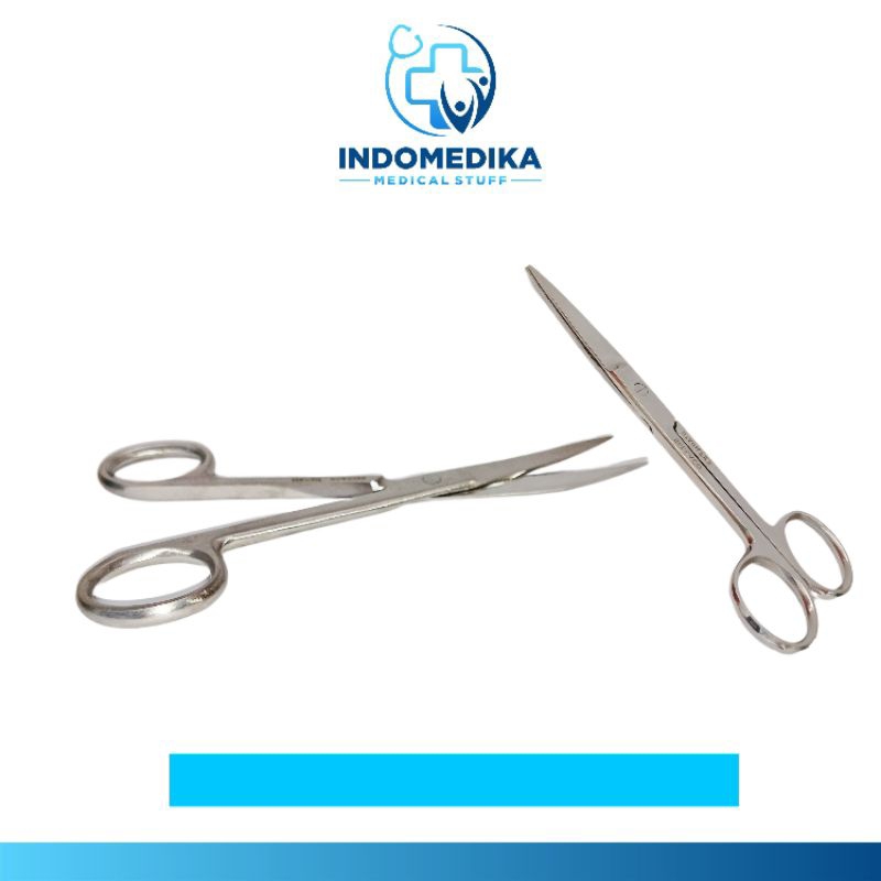 Jual Gunting medis / Gunting Jaringan Bengkok / Gunting Operasi Bengkok ...