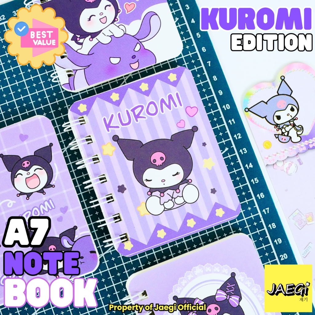 Jual JAEGi - Note Book / Buku Tulis A7 Motif New Kuromi isi 50 lembar ...