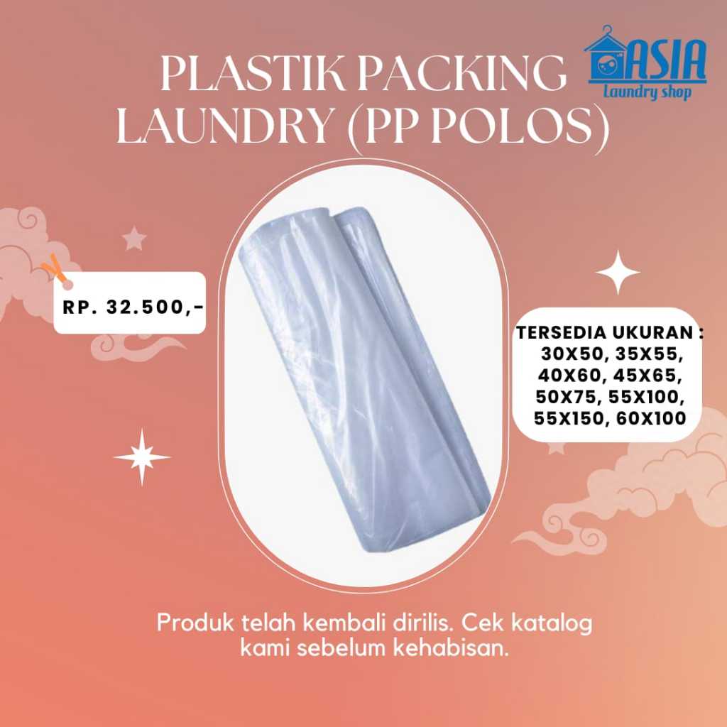 Jual Plastik Packing Pakaian Laundry (PP Polos) | Shopee Indonesia