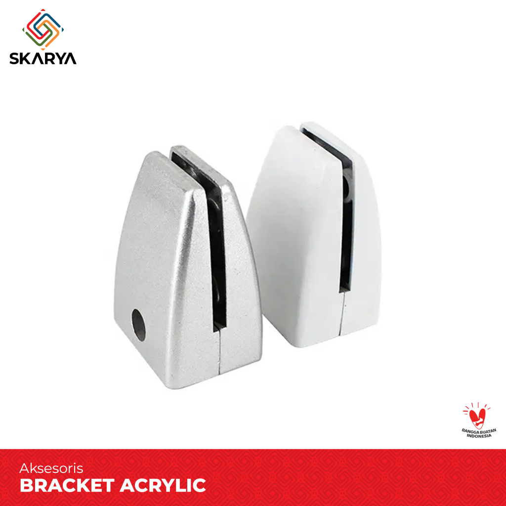 Jual Bracket Partisi Office Penjepit Kaca Kayu Stand Acrylic (Baru ...