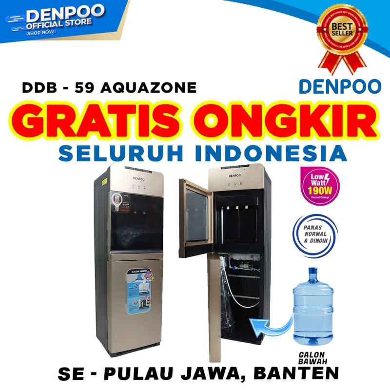 Jual DISPENSER DENPOO GALON BAWAH NON KOMPRESOR DDB 59 FILTER T33 ...