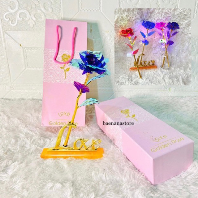 Jual Gift box colorful rose - bunga mawar hias - kado graduation wisuda ...