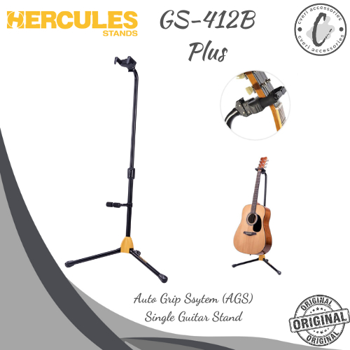 Jual Hercules GS412B Plus Stand Gitar & Bass Original GS-412B | Shopee ...