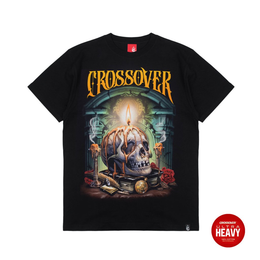 Jual T-SHIRT CROSSOVER "CANDLE" BLACK | Shopee Indonesia