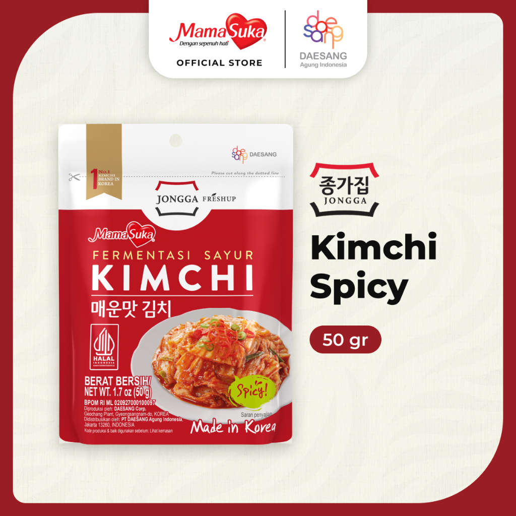 Jual Jongga - Kimchi Spicy 50 gr | Shopee Indonesia