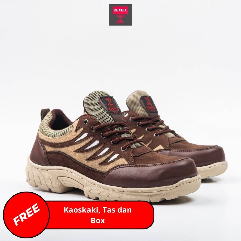 Jual Zenifa Armor Warriors Sepatu Safety Boots Pria Ujung Besi Kerja ...