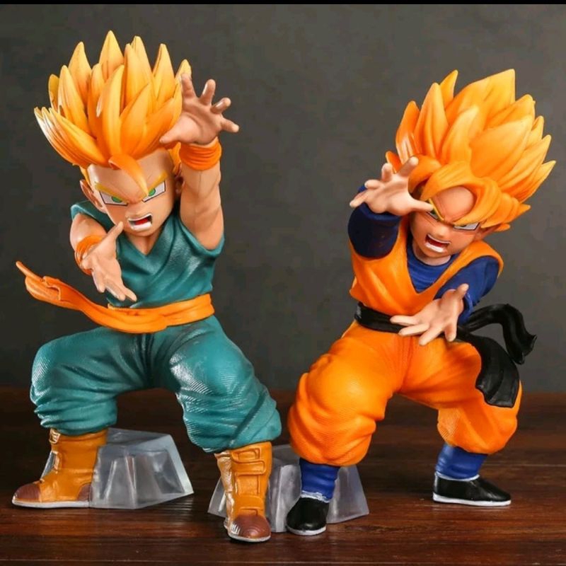 Jual Action Figure Dragon Ball Super Saiyan Trunks Goten + Box | Shopee ...