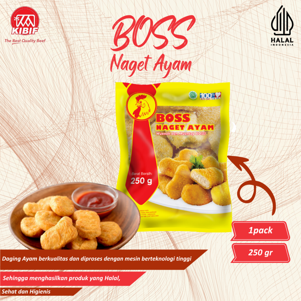 Jual BOSS Nugget Ayam 250 Gr | Shopee Indonesia