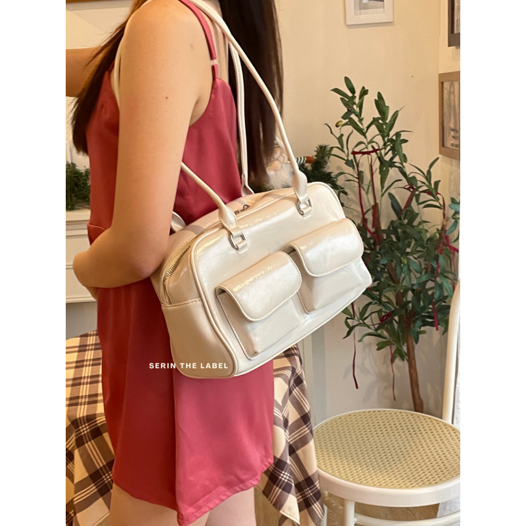 Jual SERIN - LOUI BAG | Chubby Bag | Tas Bowling Wanita | Tas Kerja Wanita Korean Aesthetic ...
