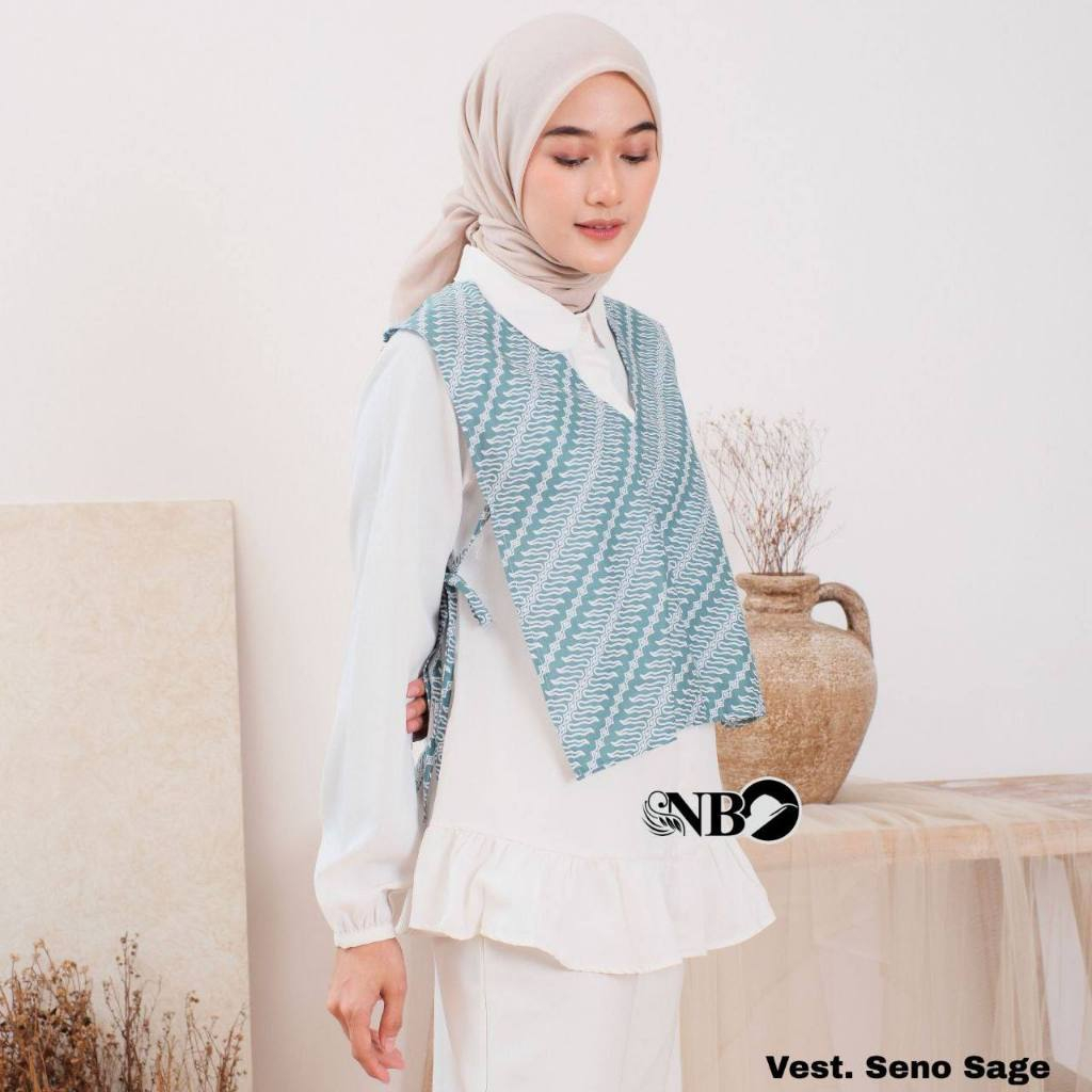 Jual PROMO Vest Batik Termurah All Size Vest Rompi Batik Viral Vest ...
