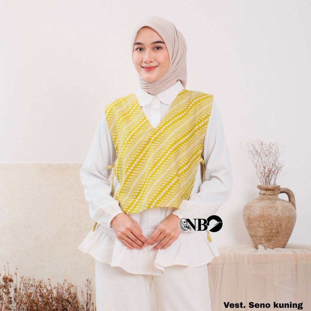 Jual PROMO Vest Batik Termurah All Size Vest Rompi Batik Viral Vest ...