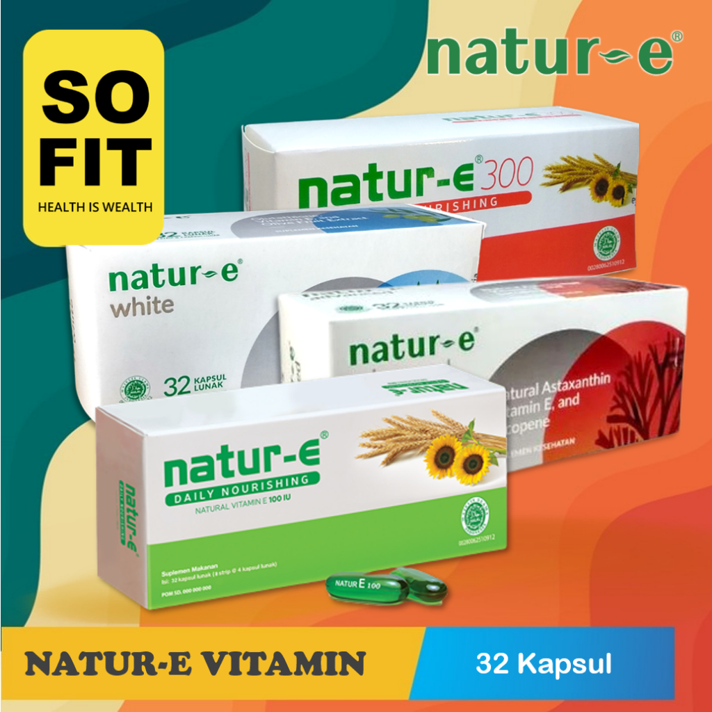 Jual Natur-E Capsule Isi 32 Capsule - Natur E 100 IU - 300 IU - White ...
